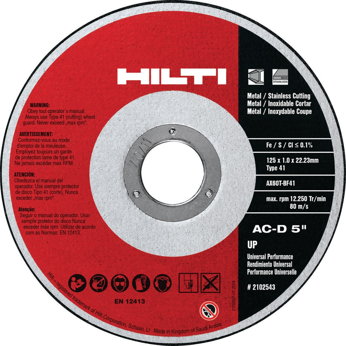 AC-D UP Thin cutting disc - Abrasives - Hilti Kuwait